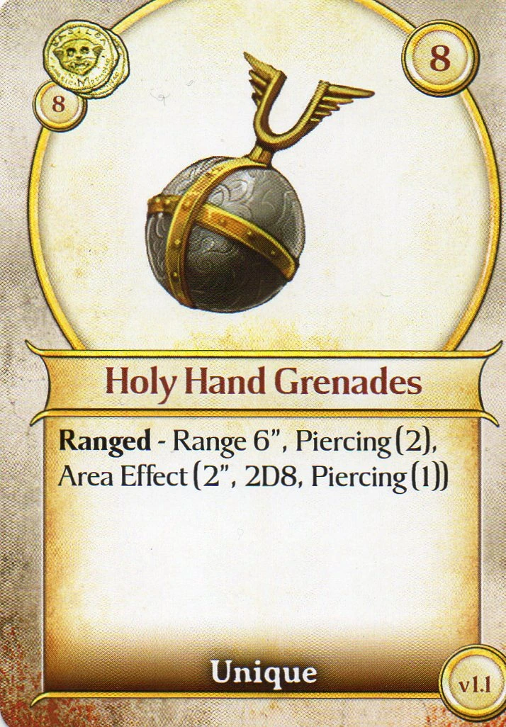 Holy Hand Grenades | Pannithor KoWiki Wiki | Fandom