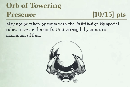 Orb of Towering Presence | Pannithor KoWiki Wiki | Fandom