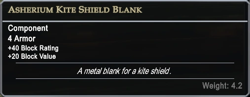 Asherium Kite Shield Blank - Official Pantheon: Rise of the Fallen Wiki