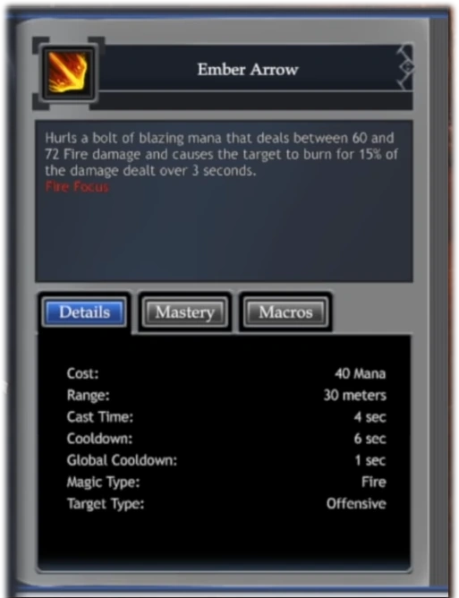 Ember Arrow - Official Pantheon: Rise of the Fallen Wiki