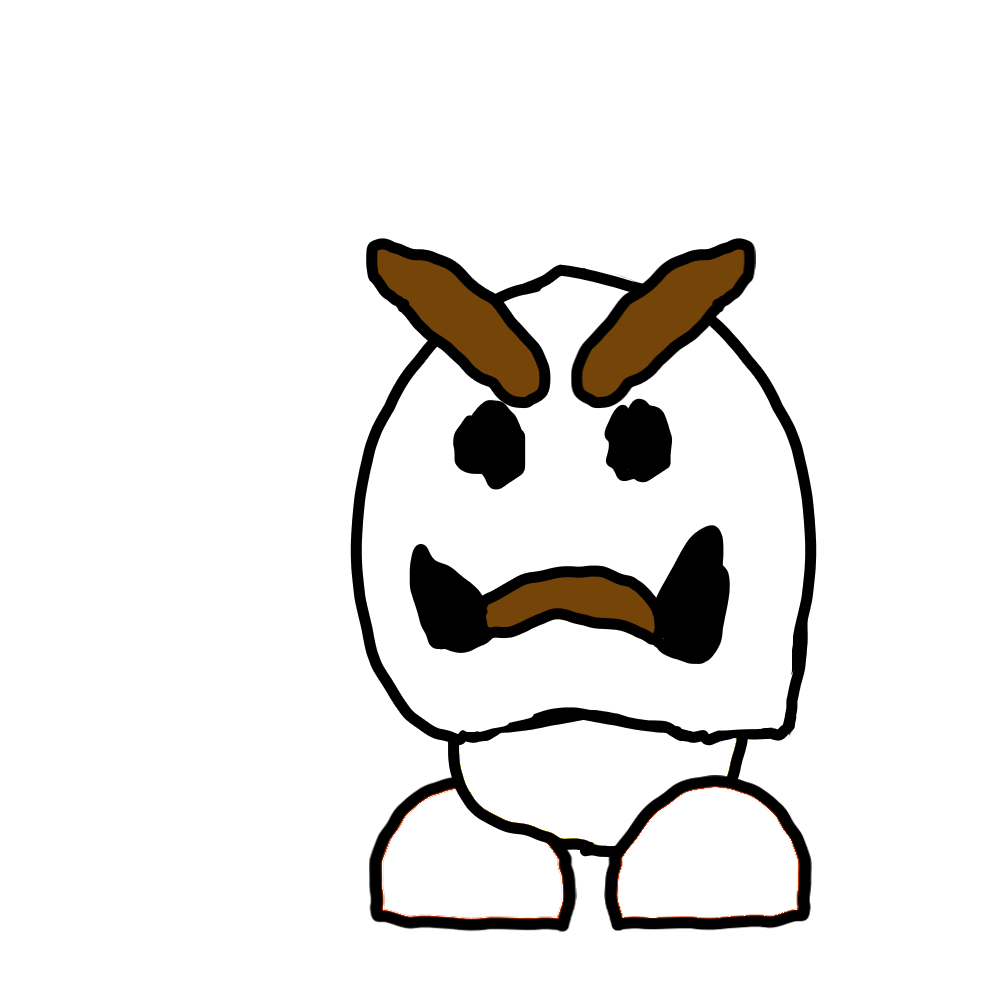 Snow Goomba | Paper Mario Productions Wiki | Fandom