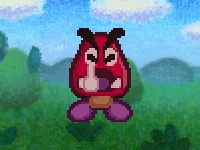 Red Goomba (2) | Paper Mario Baddie Trading Card Game Wiki | Fandom