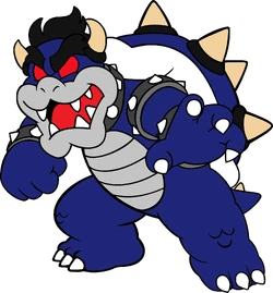Paper Dark Bowser