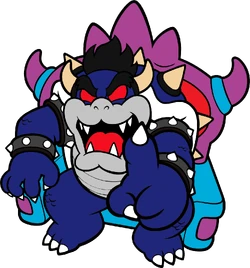 Paper Dark Bowser