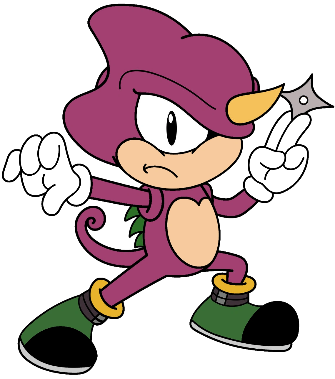 Espio the Chameleon (AoSTH) | Paper Shin a.k.a Keroro Gunsou Wiki | Fandom
