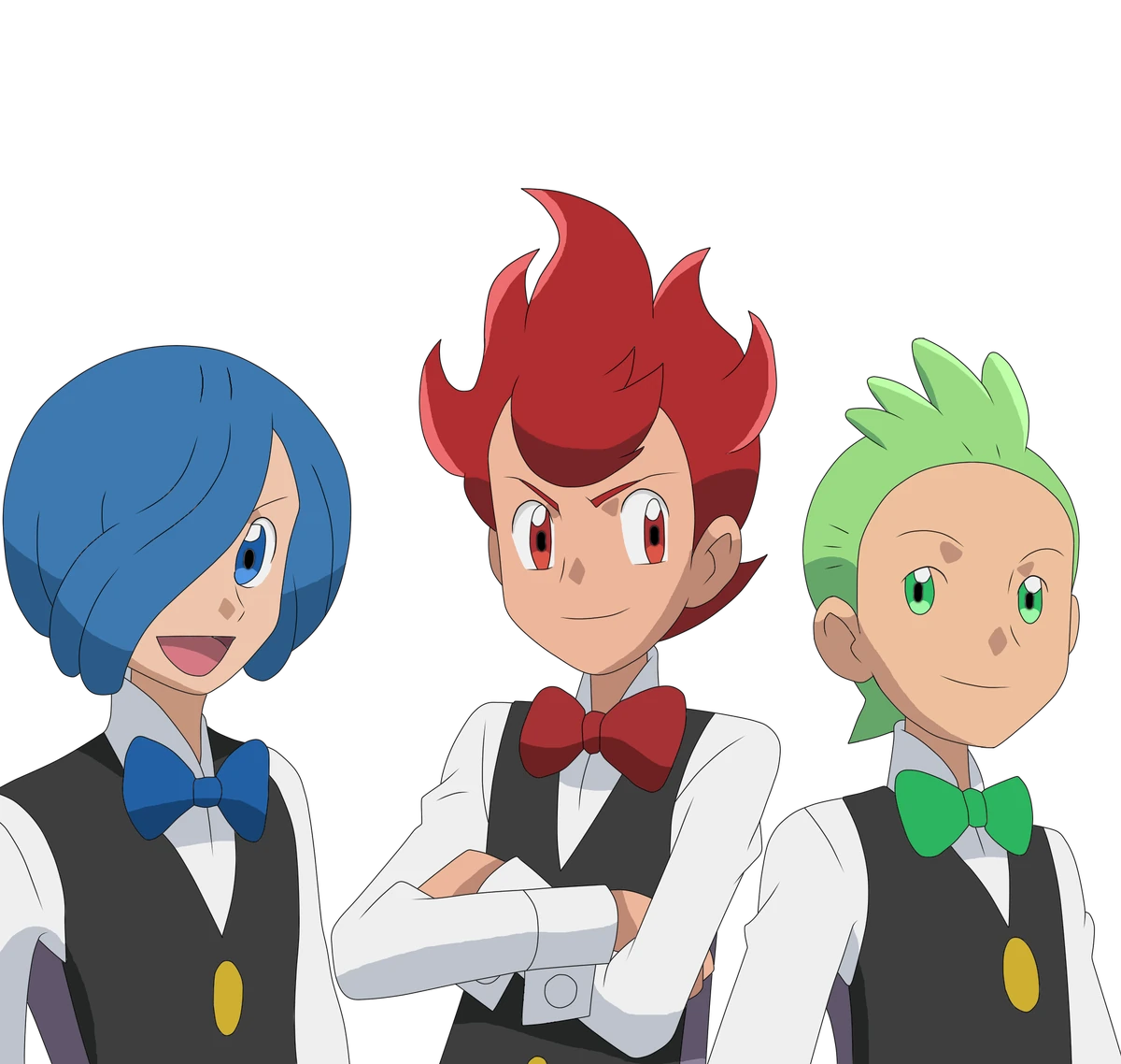 The Striaton Trio | Paper Shin a.k.a Keroro Gunsou Wiki | Fandom