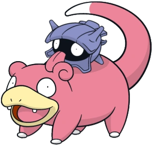 Slowpoke & Shellder | Paper Shin a.k.a Keroro Gunsou Wiki | Fandom