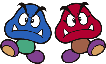 The Royal Red and Blue Goombas | Paper Shin a.k.a Keroro Gunsou Wiki ...