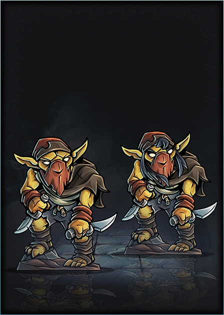 Goblin - Sneak - 01 mini (Printable Heroes, Patreon) | Papercraft ...