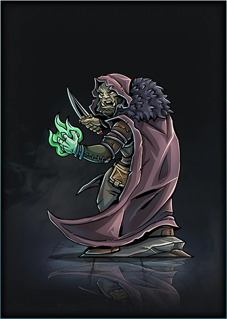 Half-Orc - Warlock - 01 mini (Printable Heroes, Patreon) | Papercraft ...