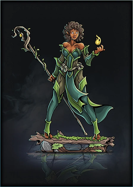 Elf - Druid - 01 mini (Printable Heroes, Heroes Party 01) | Papercraft ...