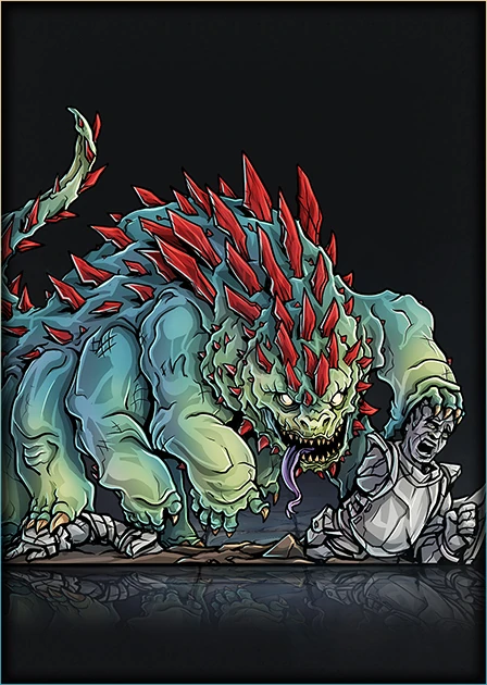 Basilisk mini (Printable Heroes, Patreon) | Papercraft Gaming Wiki | Fandom