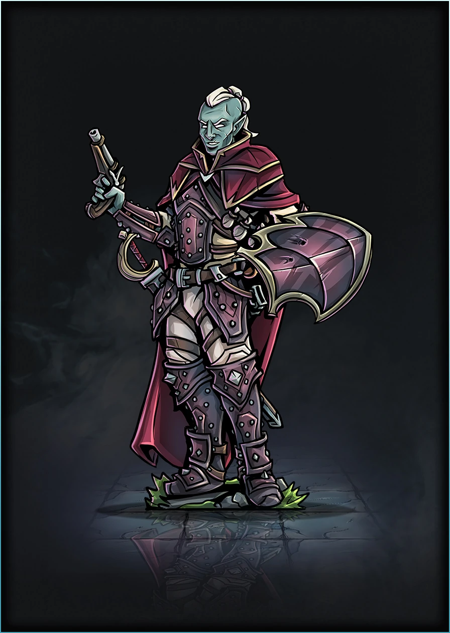 Drow - Gunslinger - 01 mini (Printable Heroes, Patreon) | Papercraft ...