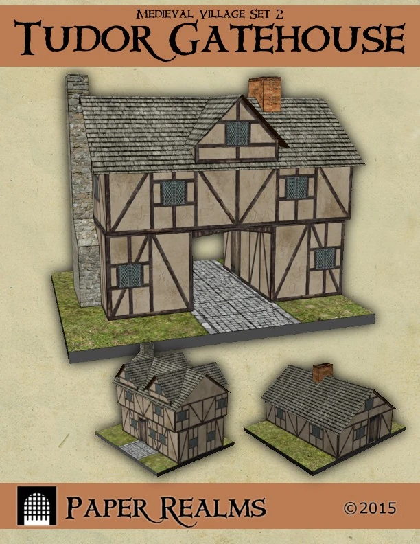 Medieval Village Set 2 - Tudor Gatehouse | Papercraft Gaming Wiki | Fandom