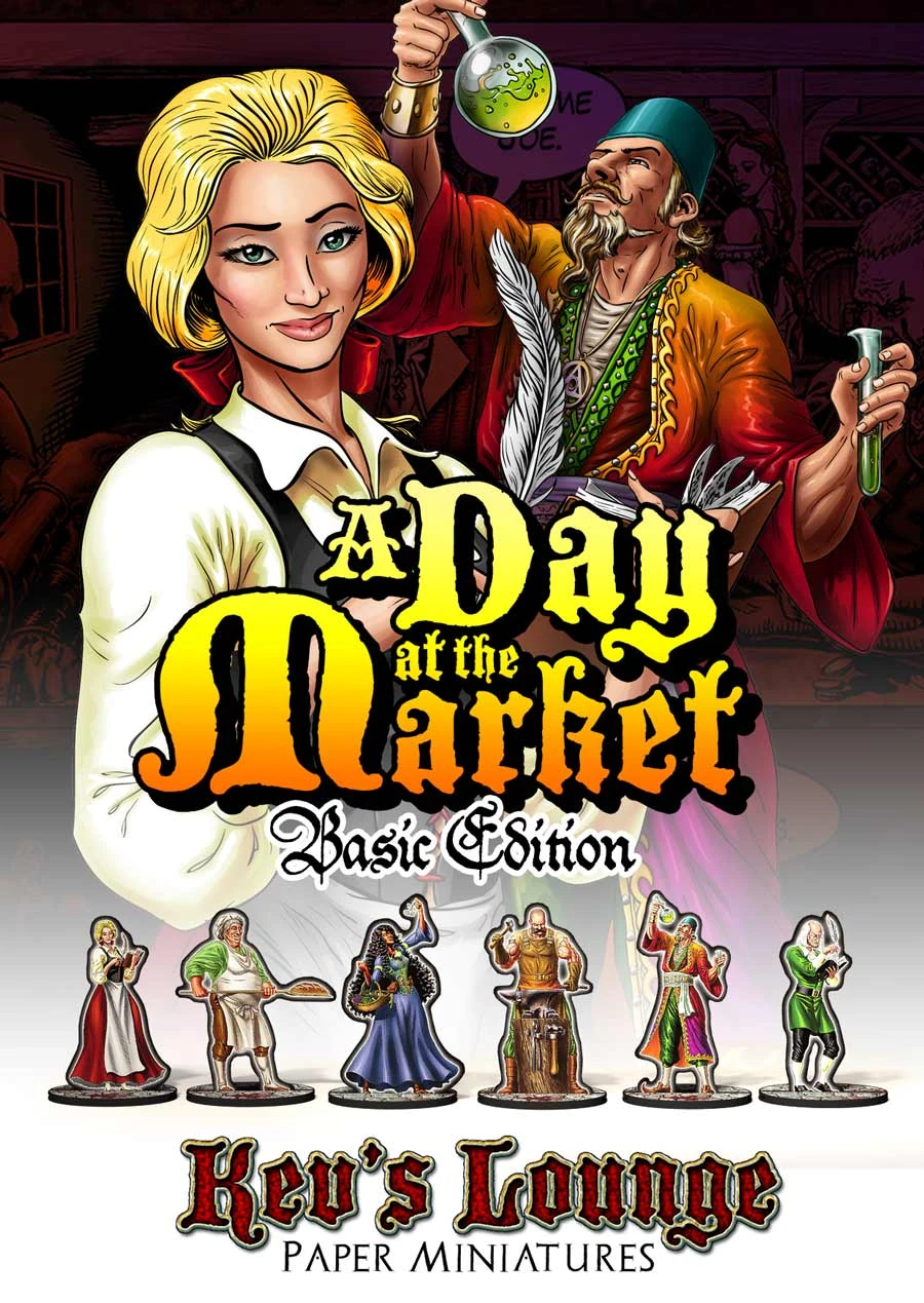 Kev's Lounge Paper Minis: A Day at the Market (Basic Edition ...