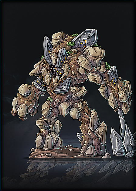Elemental - Earth Myrmidon mini (Printable Heroes, Patreon ...