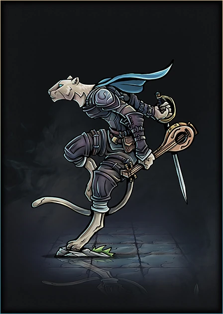 Tabaxi - Bard - 01 mini (Printable Heroes, Tabaxi - Set 01 ...