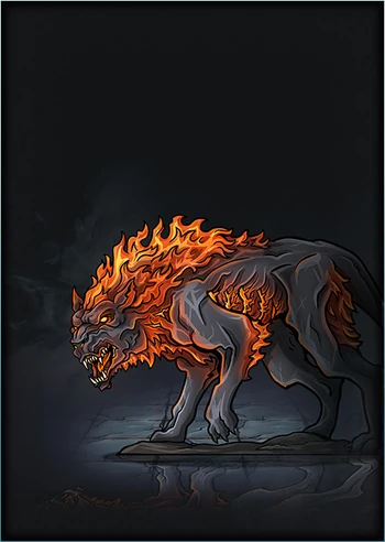 Hellhound mini (Printable Heroes, Patreon) | Papercraft Gaming Wiki ...