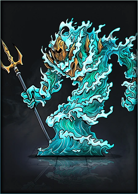 Elemental - Water Myrmidon - 01 mini (Printable Heroes, Patreon ...