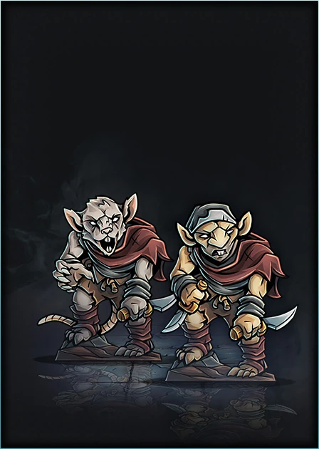 Halfling - Wererat - 01 mini (Printable Heroes, Patreon) | Papercraft ...