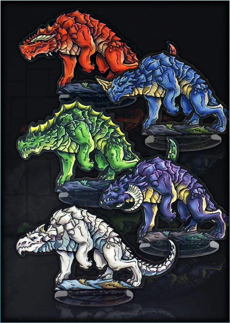 Drake - Red - 01 mini (Printable Heroes, Drakes - Set 01) | Papercraft ...