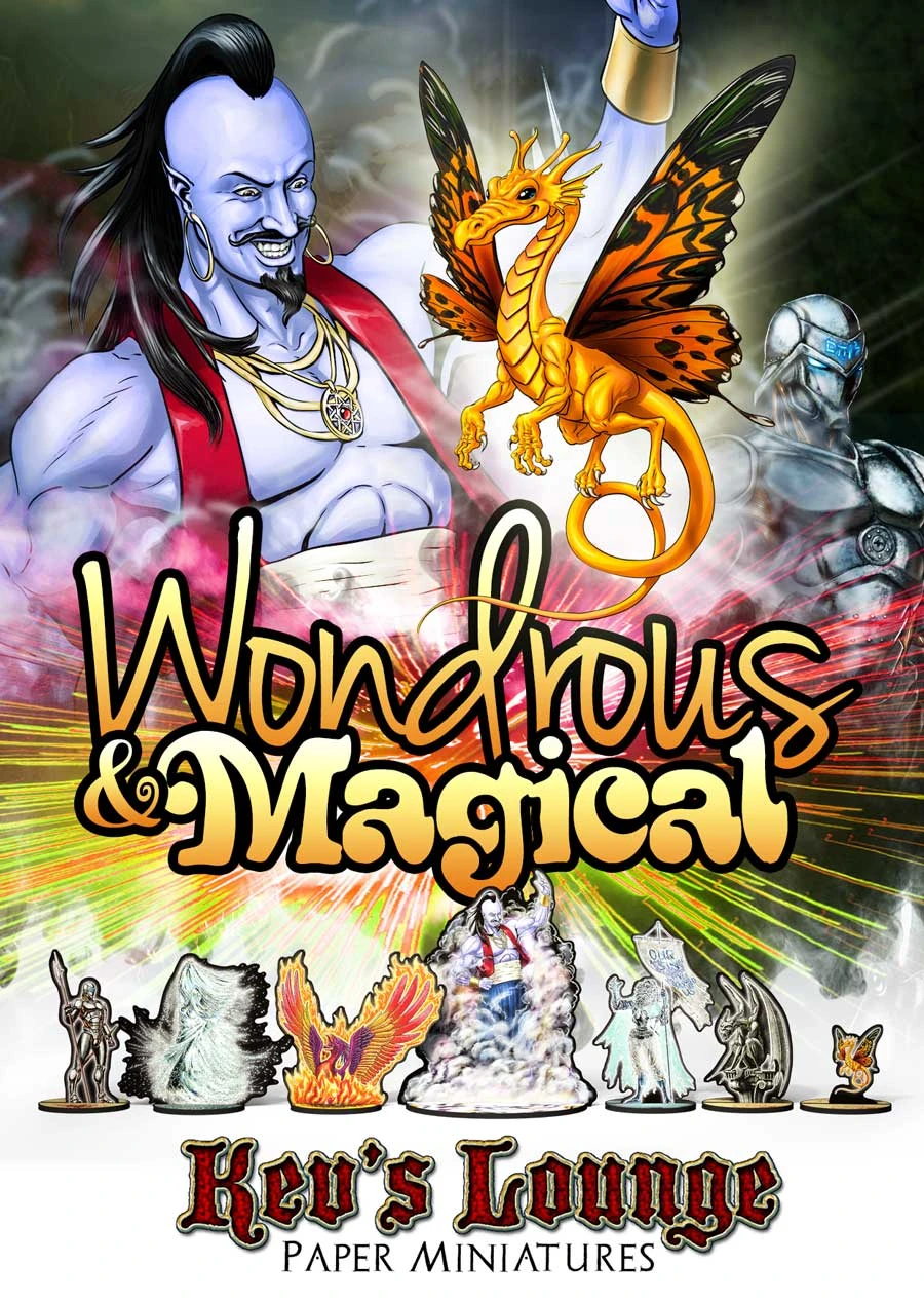 Kev's Lounge Paper Minis: Wondrous & Magical | Papercraft Gaming Wiki ...