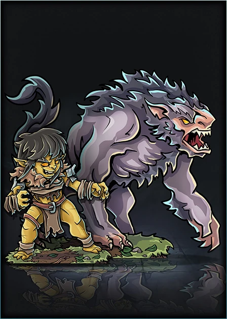 Barghest mini (Printable Heroes, Patreon) | Papercraft Gaming Wiki | Fandom