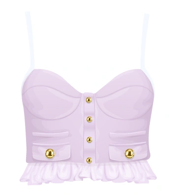 Lilac Bustier Top | Stardoll Wiki | Fandom