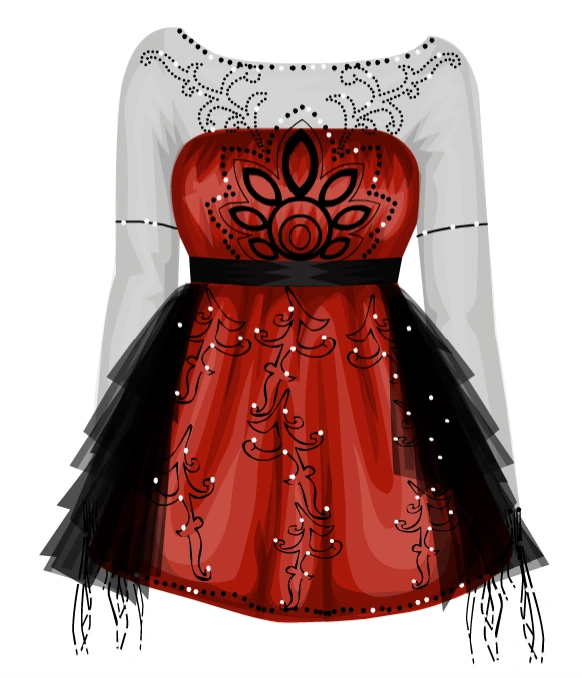 Sequin Silk Tulle Dress | Stardoll Wiki | Fandom