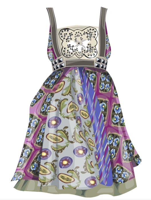 Studded Print Dress | Stardoll Wiki | Fandom