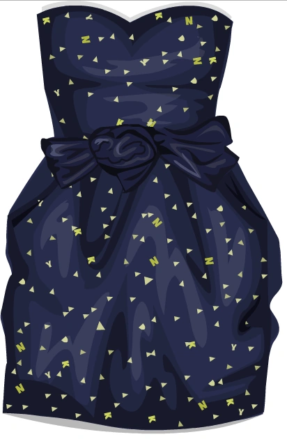 Sky Print Party Dress | Stardoll Wiki | Fandom