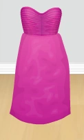 Glossed Strapless Dress | Stardoll Wiki | Fandom