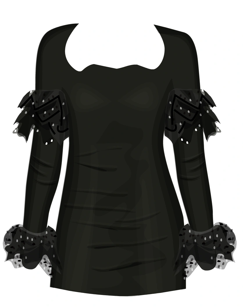 Tulle Arm Ruffle Dress | Stardoll Wiki | Fandom