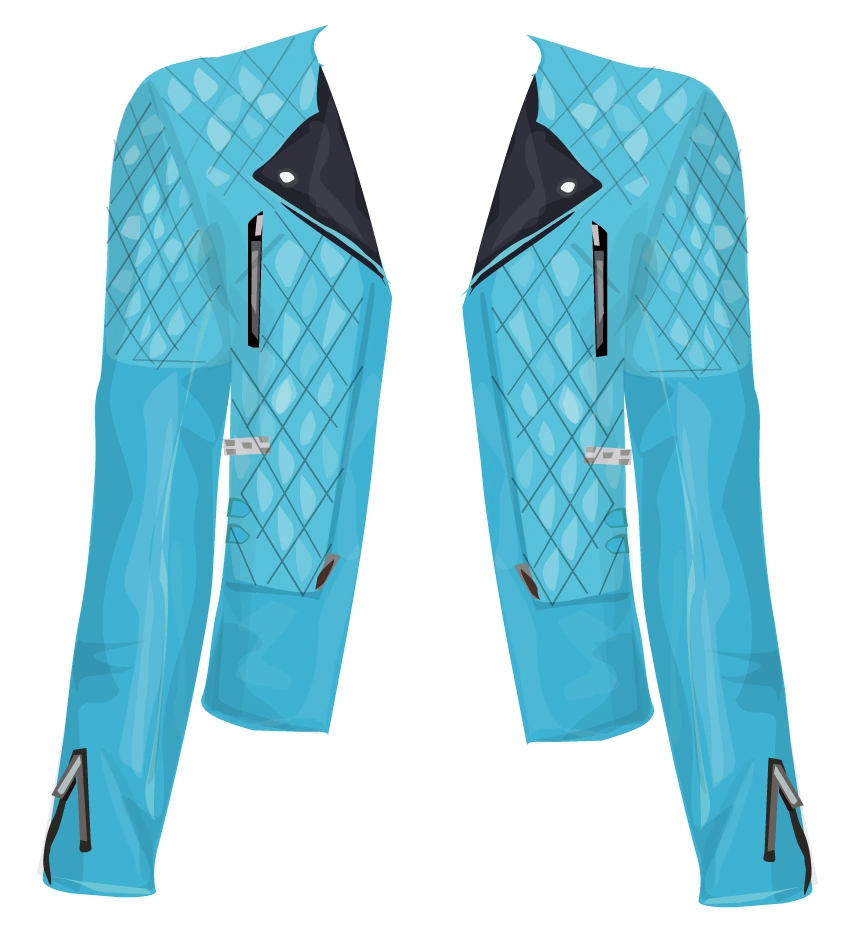 Quilted Blue Moto Jacket | Stardoll Wiki | Fandom