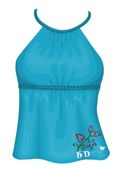 Stuff by HD Halter Top (Blue) | Stardoll Wiki | Fandom