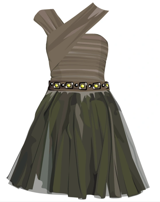 Asymmetrical Jewel Waist Dress | Stardoll Wiki | Fandom