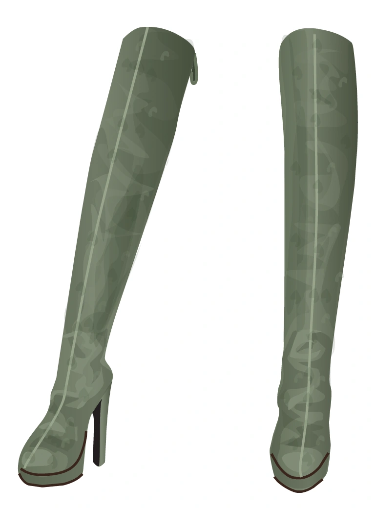 Olive Gucci Knee Boots | Stardoll Wiki | Fandom