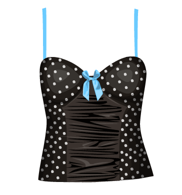 Dotted Bustier Top | Stardoll Wiki | Fandom