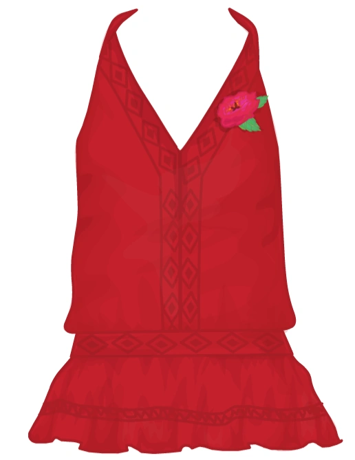 Red Flower Halter Top | Stardoll Wiki | Fandom