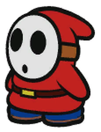 Shy Guy Paper Mario Sprite