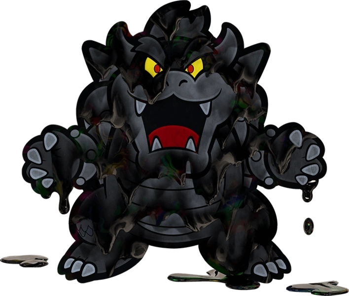 black bowser coloring pages