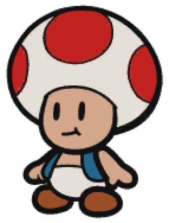 Toad Paper Mario Sticker Star