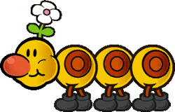 Wiggler Paper Mario Sticker Star