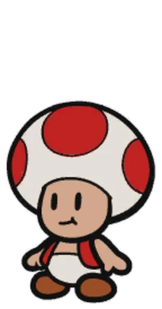 paper mario toad coloring pages