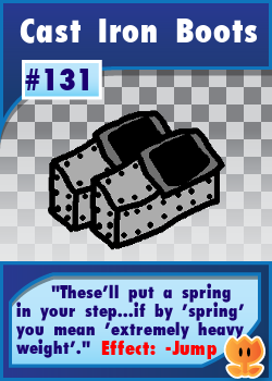 Cast Iron Boots | Paper Mario and the EverClear Night Wiki | Fandom