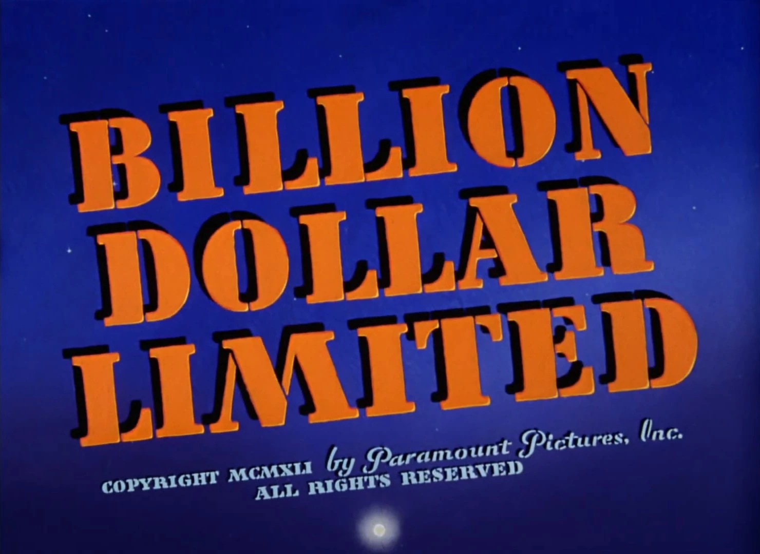 Billion Dollar Limited | Paramount Cartoons Wiki | Fandom