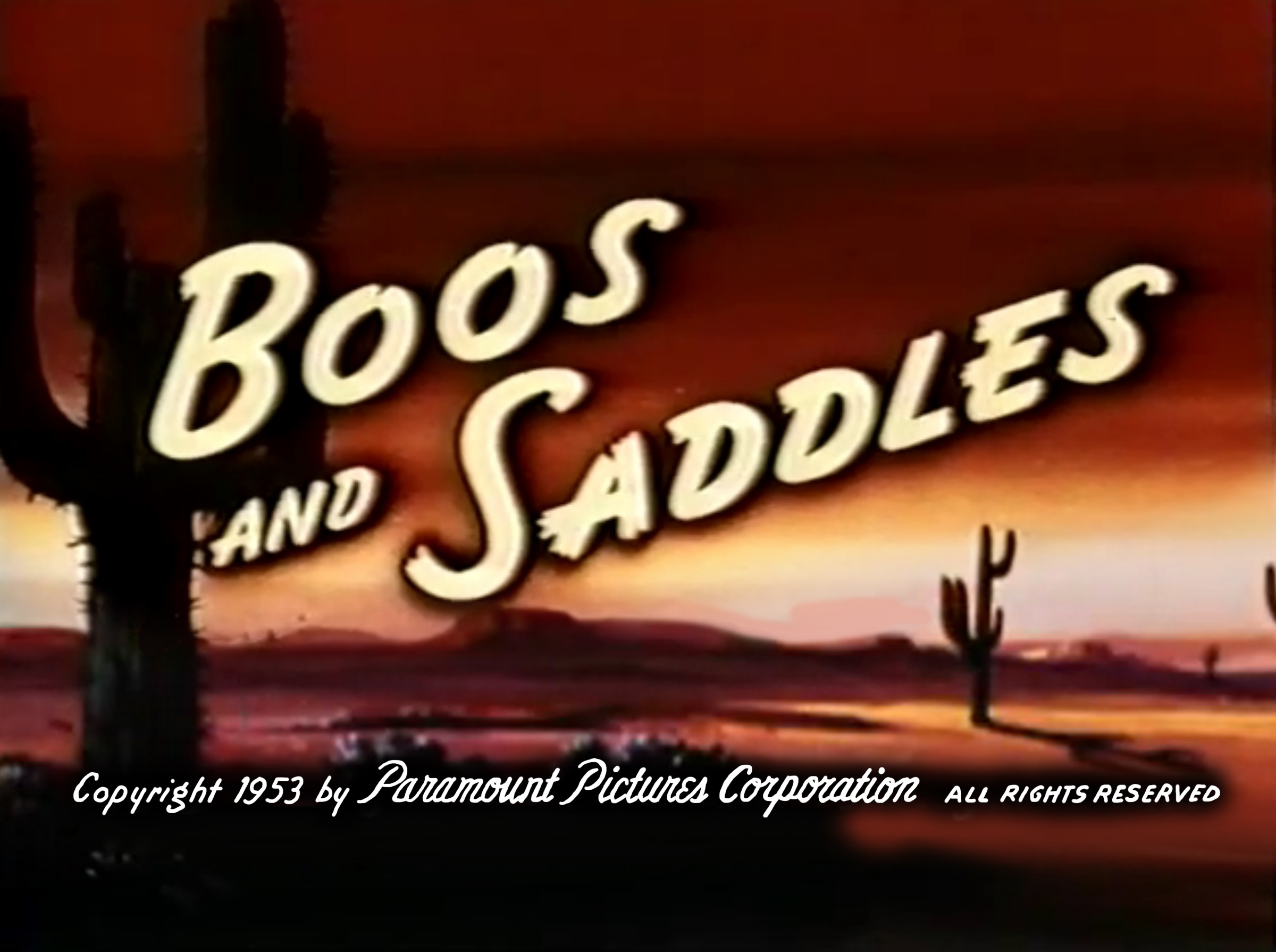 Boos And Saddles Paramount Cartoons Wiki Fandom