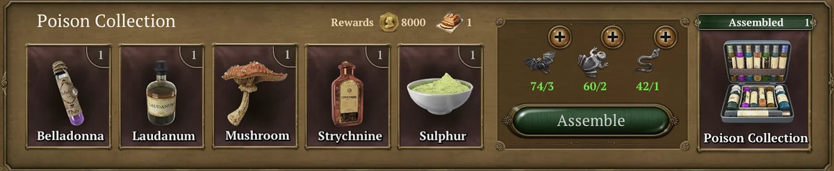 Poison Collection | The Paranormal Society: Hidden Adventure Wiki | Fandom