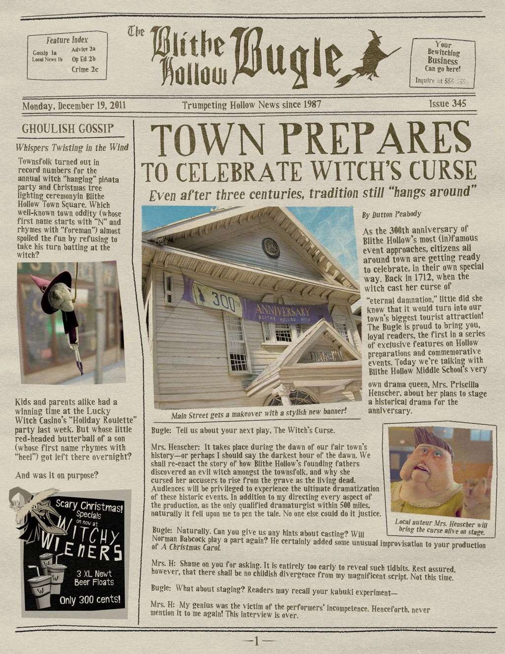 Blithe Hollow Bugle | Paranorman Wiki | Fandom