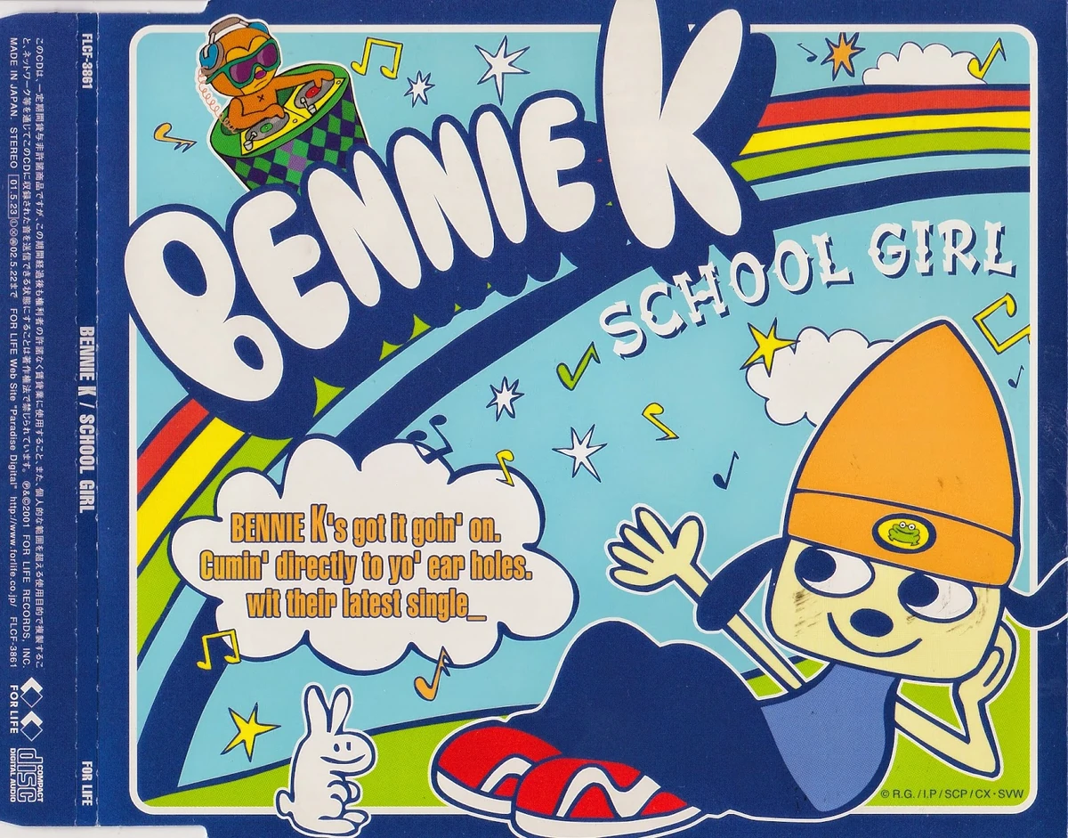 PaRappa The Rapper Anime CD School Girl (Bennie K) | Parappa The Rapper ...